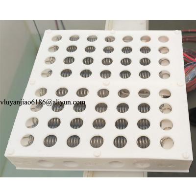 China Semiconductor Over the Side Heater PFA Immersion Heating Device With Top And Bottom Grid for sale