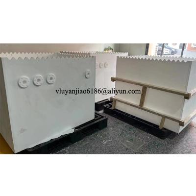 China PTFE Electrolytic Cell Anti Corrosion Plating Bath PTFE Welding Tank Custom for sale