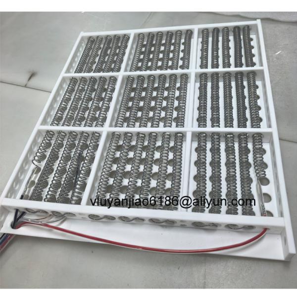 Quality 530×440×30mm Type-J Thermcouple 6 KW 400 VAC Single Phase PTFE Frame Immersion Heater for sale