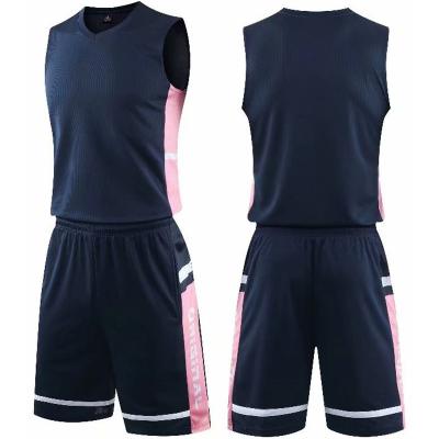 China New Design Polyester Material Uniforms Quick-drying Youth Basketball Uniforms for sale