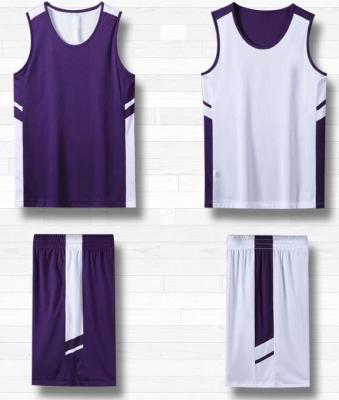 China Polyester Material Uniforms Quick-drying Youth blank set logo adding customize Basketball Uniforms basketball jersey for sale