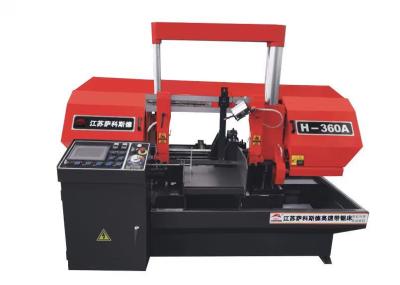 China Red Black Metal Cutting Band Saw Customized  Horizontal Metal Cutting Band Saw for sale