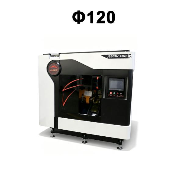 Quality 120NC Angled Push CNC Circular Saw Machine Red Black Industrial for sale