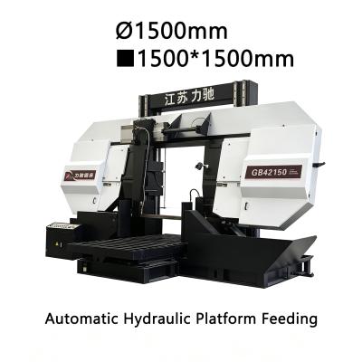 China GB42150 Gantry Horizontal Band Saw Machine With Automatic Hydraulic Platform Feeding for sale