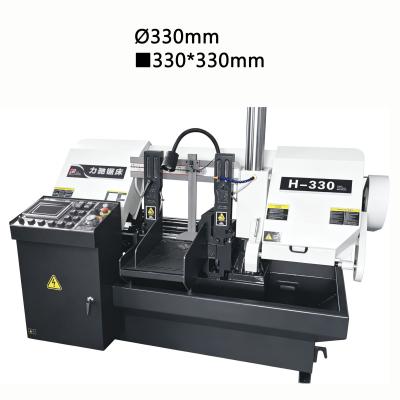 China H-330 Semi Automatic Metal Band Saw Machine Hydraulic Cutting Equipment for sale