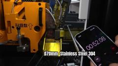 Ø70mm SS304 Stainless Steel Cutting in 52.76s | JSSCD CNC Circular Saw Machine