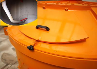 China Replaceable Mixing Blades Vertical Shaft Concrete Mixer No Hidden Corners White Red for sale