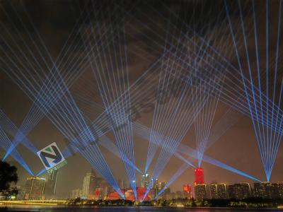 Cina Sistema di visualizzazione laser OEM/ODM di 80 watt con rating impermeabile IP 65 in vendita