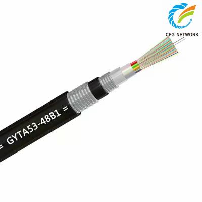 China Direct Buried Fiber Optical Cable  12 Fibers GYTA53 12B1 for sale