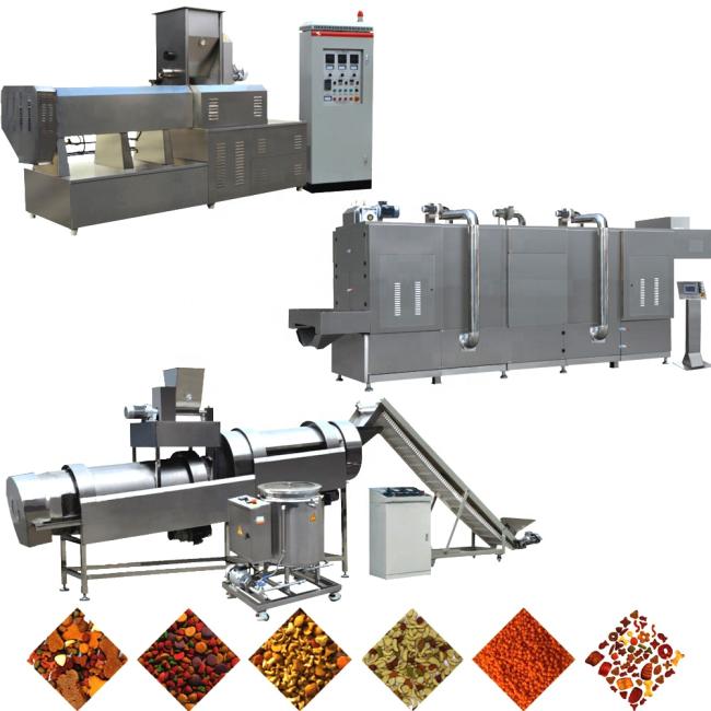 Twin Screw Extruder Automatic Pet Food Production Line Dog Food Making Machine