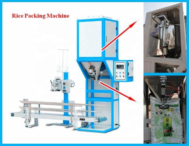 Animal Feed Pellet Packing Machine Semi Automatic Bag Weighing Scale 10-50kg/Rice Packing Machine