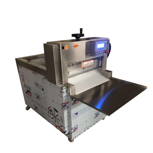 Frozen Beef Roll Slices Cutting Machine Chilled Mutton Slices Chopping Mechanism Meat Processing Machine