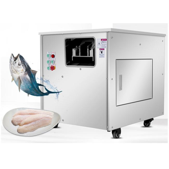 Stainless Steel Automatic Fish Slicer Cutting Fillet Machine Salmon Meat Processing Machine