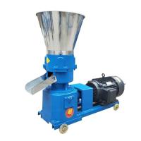 China 7.5kw Flat Die Wood Pellets Machine For Press Making Processing Extruding Pelletizing for sale