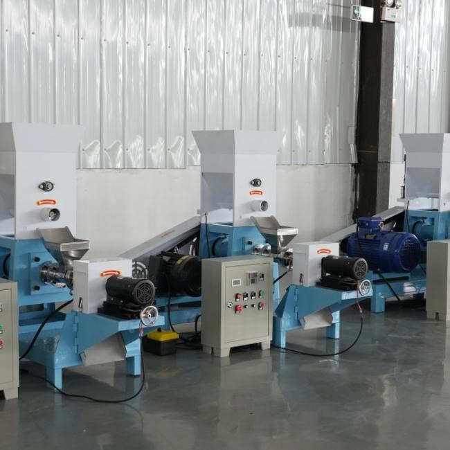 Floating Fish Feed Mill Pellet Extruder Machine