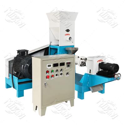China Single Screw Floating Fish Food Pellet Maker Machine, Floating Animal Shrimp Fish Feed Extruder Float Feed Extrud Making Producing Machine in Nigeria for sale