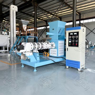 China Stainless Steel Fish Feed Pellet Machine with 100-2000 kg/h Capacity and Automatic Feeding for Pet Food Extruder for sale