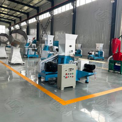 China Stainless Steel Fish Feed Pellet Machine with 100-2000 kg/h Capacity and Automatic Feeding for Pet Food Extrusion for sale
