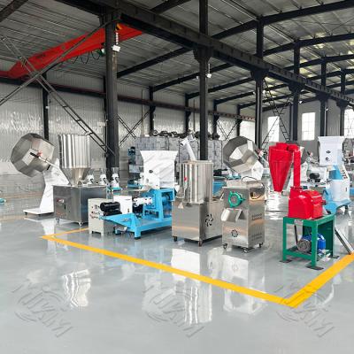 China 200-800 kg/h Small Floating Fish Feed Extruder Production Line | Fish Food Extruder Machine | Low Price Fish Feed Pellet Production Line for sale