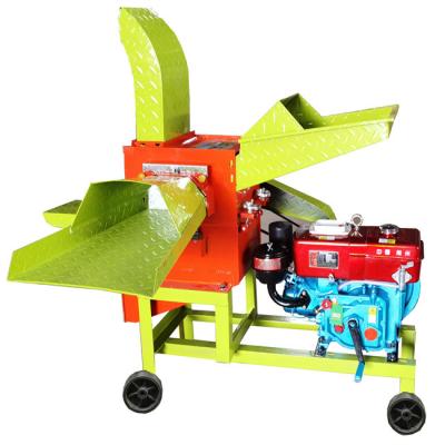 China 7HP Chaff Cutter Machine Durable Green Fodder Cutting Machine 6pcs Blades for sale