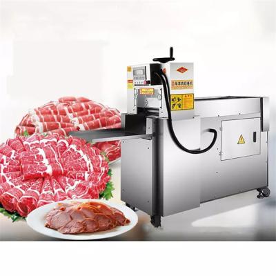 China CE 50kg/ H Meat Processing Machine Automatic Frozen Slicer Cutting CNC Panel for sale