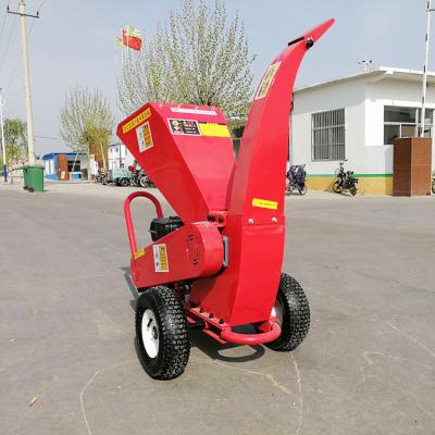 China Firewood Processor 6.5HP Gasoline Wood Crusher Chipper Shredder for sale