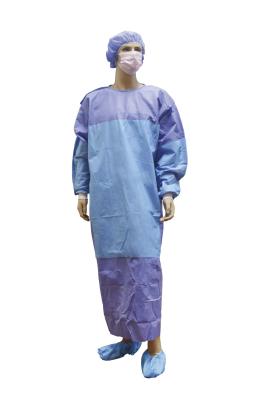 China Disposable Surgical Gown Medical nonwoven lamination reinforced for sale
