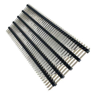 China 2.54mm 0.10 inch pitch 5 row 40 pin header connector engineered for professional industrial control pcb board applications for sale