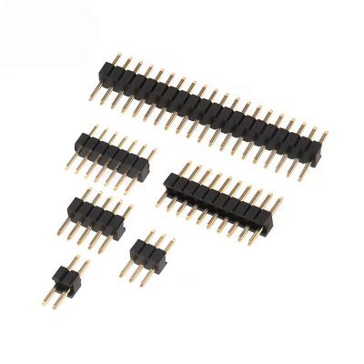 China Pitch 2.00mm Pin Header Single Row 1×N Pins, Single Insulator 2.0mm Height, Vertical DIP Type Connector for sale