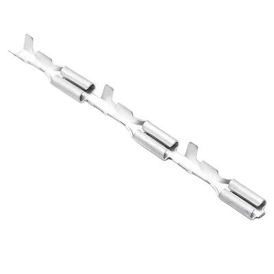 China 110 Non-Lock Female Socket Terminal 2.8×0.5mm Straight Mold Crimp Type 18-20AWG for sale