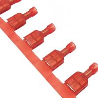 Quality 6.3×0.8mm Nylon Insulated Female Crimp Terminal, Continuous Strip, Compatible for sale