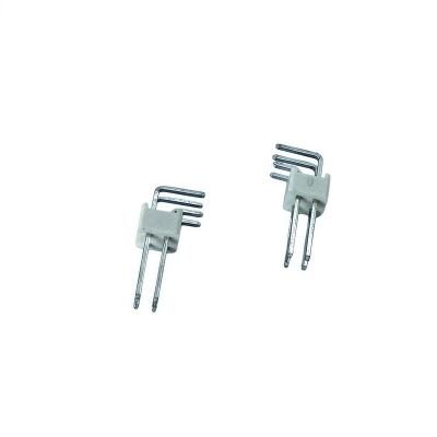 China 1.5mm Dual Row Pin Header Connector – Right Angle Pin, LED PCB Board-to-Board Connector, LCP Housing, Brass Contacts for sale