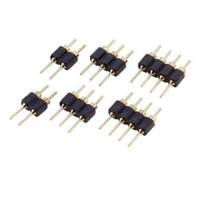 China 2.54mm Double End Different Diameter Machined Round Hole Pin Header, 180° Straight, 1-40 Positions Customizable for sale