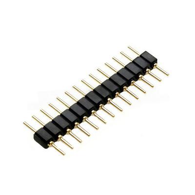 China Single Row 2.0mm Dual Sided Machined Round Pin Header Through Hole PCB Connector for sale