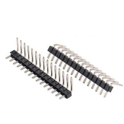 China 1.5mm Pitch Bent Pin Header Custom Square Pin Connector for sale