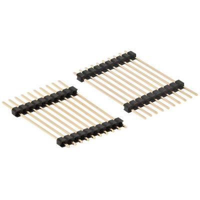 China 1.50mm Pitch Single Row Double Insulator Vertical Dip Type Pin Header Connector for sale