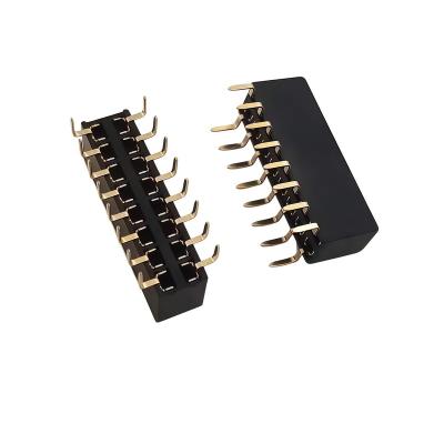 China 2.0mm Pitch Double Row Outside Bend Female Header, H=4.3mm, Pin Length 3.4mm, DIP Type for sale