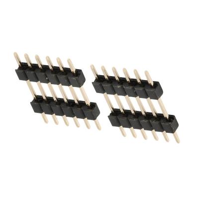 China 3.81mm Pitch Dual Plastic Pin Header, Ideal for Optoelectronics & Home Appliances for sale