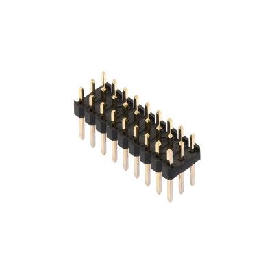 China 2.54mm 3 Row Straight Pin Header | Through Hole PCB Connector for sale
