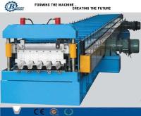 China 18-22 Stations Deck Sheet Forming Machine with Accurate Hydraulic Cutting for sale