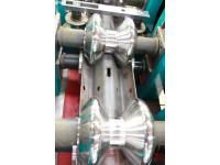 China 4KW PLC Control System Omron Encoder Guard Rail Forming Machine for sale