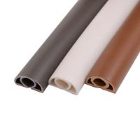 Quality Durable Brown PVC Cable Protector Large Capacity Anti Step Cable Cover for Floor for sale