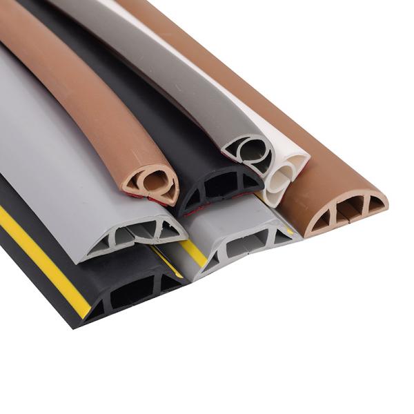 Quality All Size PVC Cord Hider Floor Cord Protector Floor Cable Wire Cover for sale