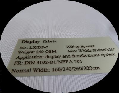 China Hot seller type 250gsm Mercerized dye sublimation durable stretch fabric for curved display stand for sale