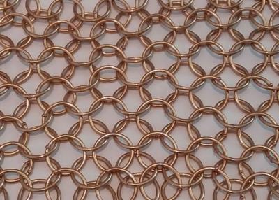 China metal decorativo Ring Mesh de 5mm/cortina SS316 correio de corrente à venda
