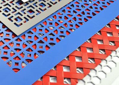 China Galvanised Decorative Wire Mesh Panels Perforated 100mm Diameter for sale