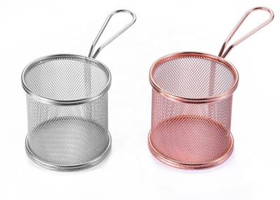 China Aangepaste 316 Roestvrij staaldraad Mesh Baskets/Vierkante Gebraden gerechtmand Te koop
