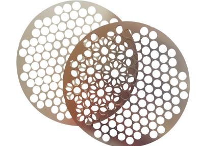 Cina Dischi perforati su misura della tela metallica di acciaio inossidabile del OD 50mm del disco del metallo 0.6mm spessi in vendita