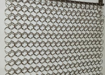 China Edelstahl Ring Mesh 12m Breite Metall-Mesh Ring Curtainss 304 abgrifffest zu verkaufen