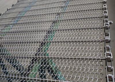 China 304 Lengte 1.0mm van roestvrij staalmesh conveyor wire belt 10m Dikte Te koop